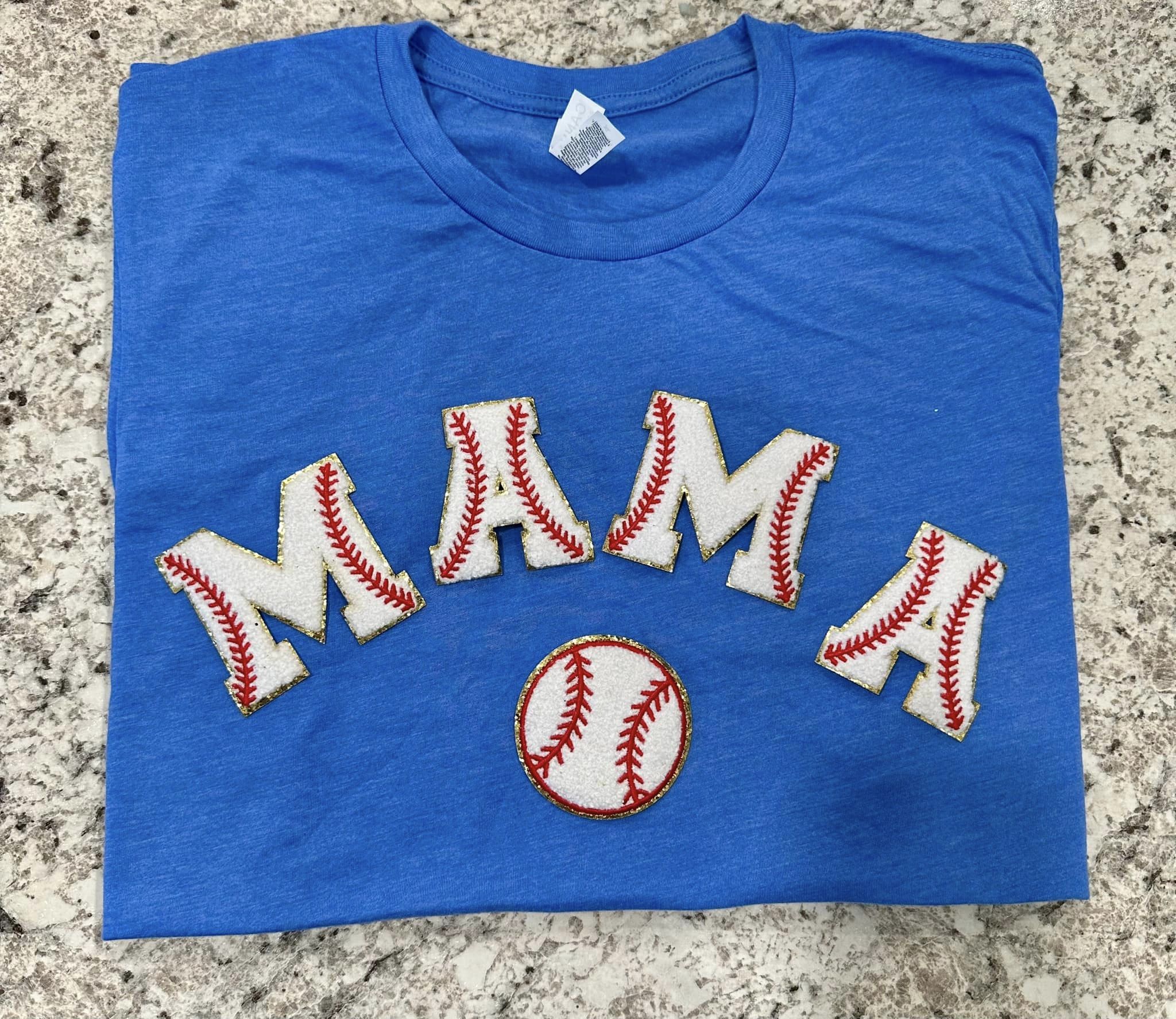 Mama Baseball Chenille Patch – Grace & Co. Designs