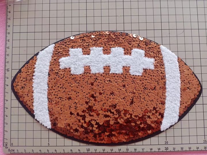 Football Chenille/Sequin Patch – Grace & Co. Designs