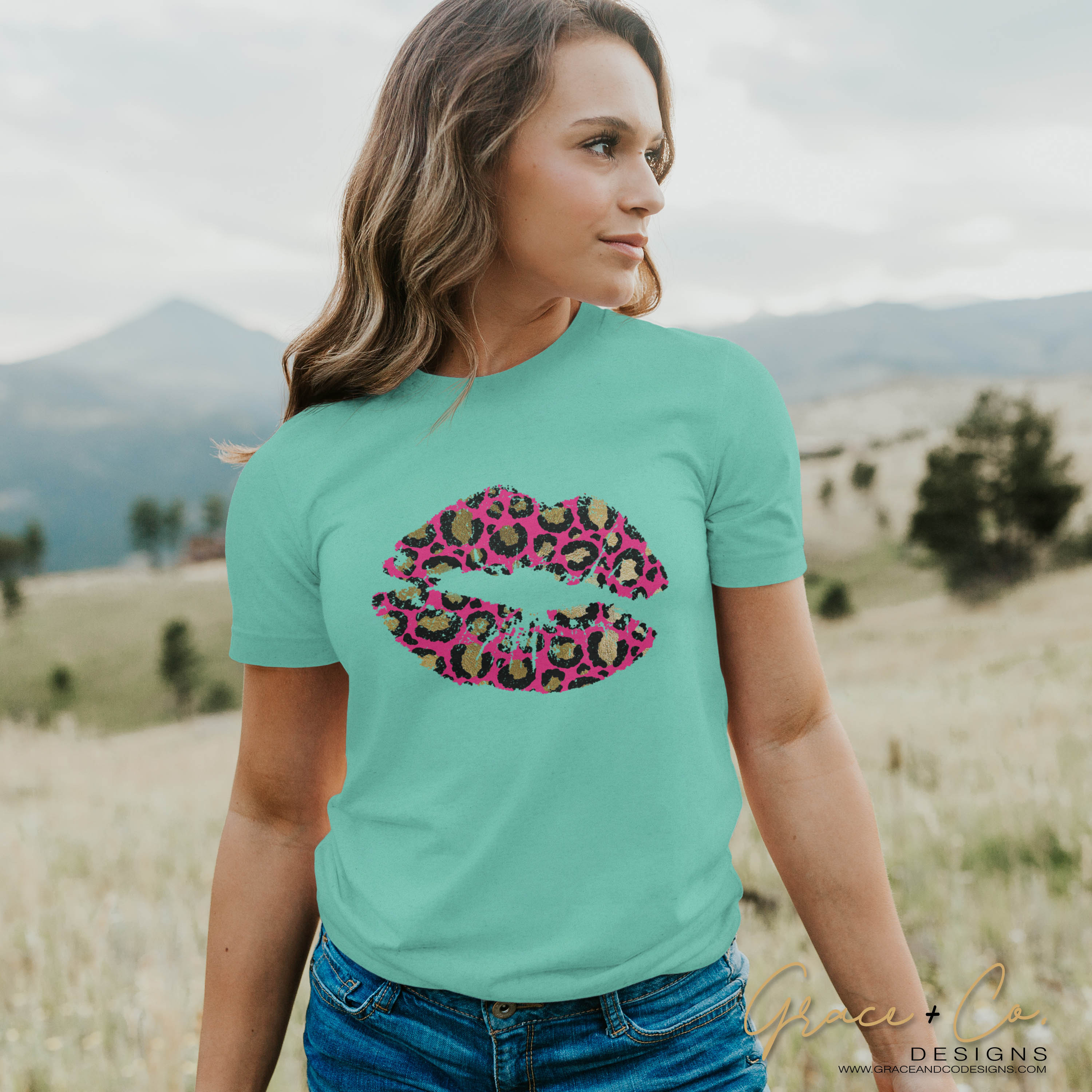 Pink Leopard Lips – Grace & Co. Designs