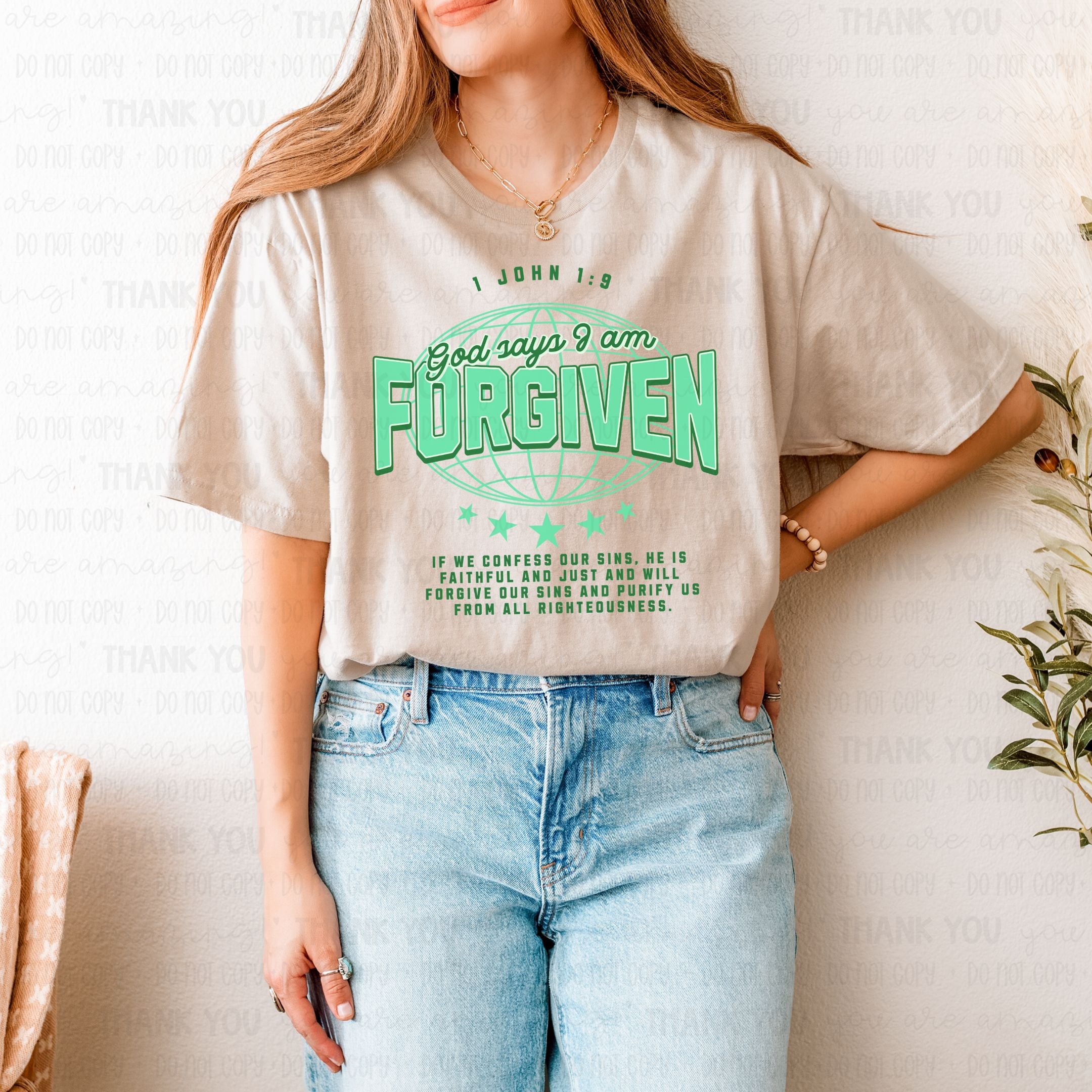 God Says I am Forgiven – Grace & Co. Designs