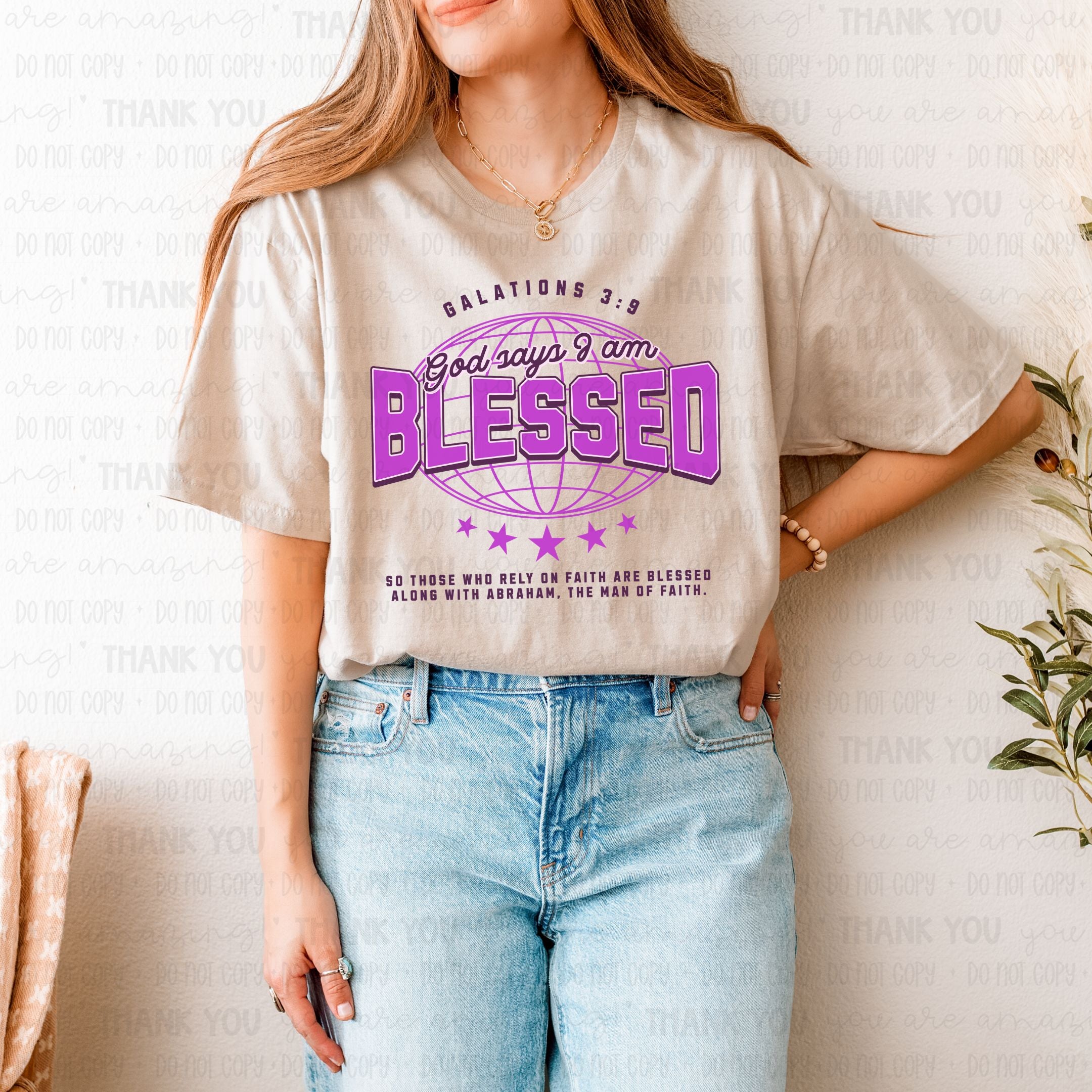 God Says I am Blessed – Grace & Co. Designs