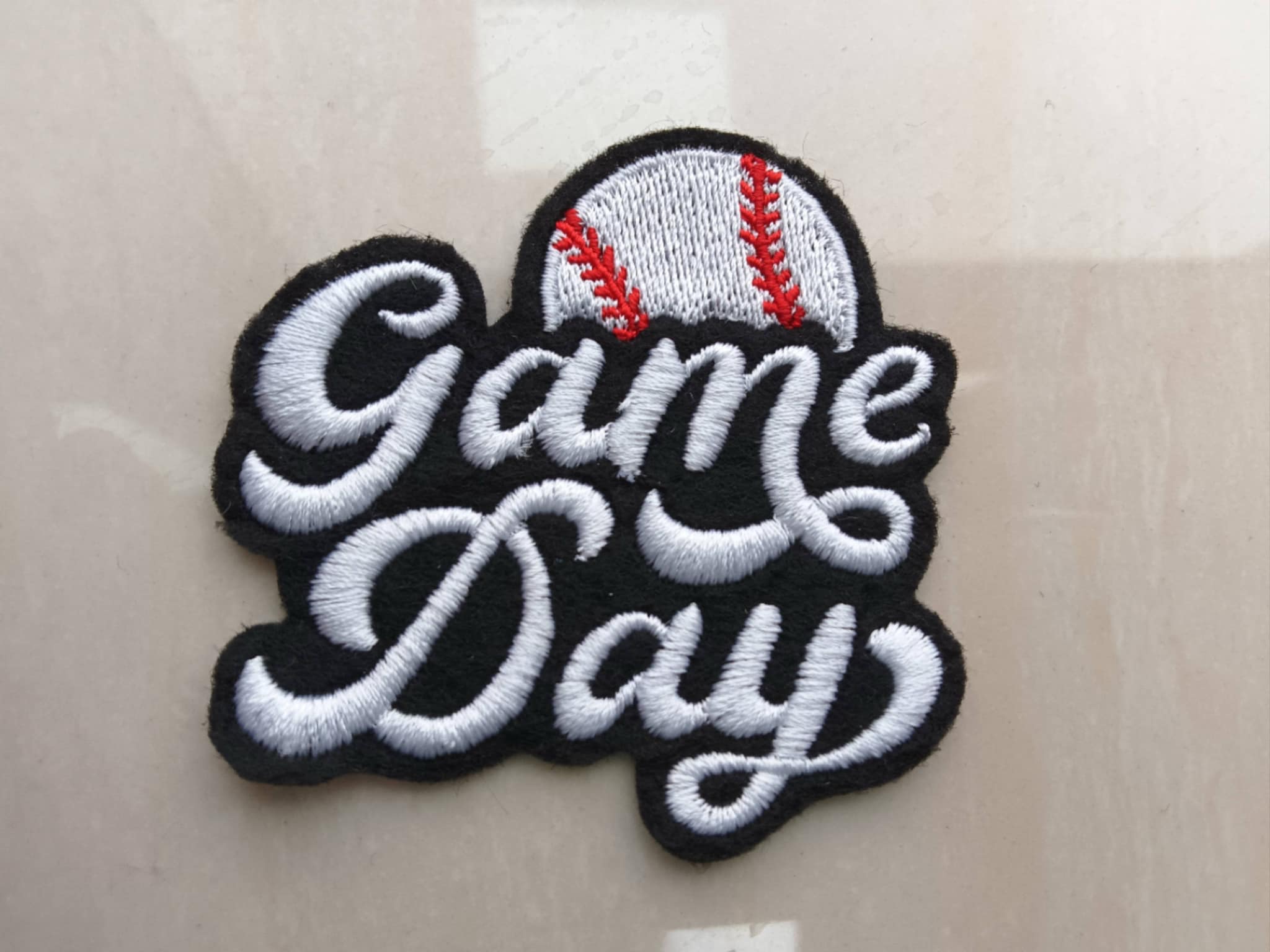 Gameday Baseball Embroidered Patch – Grace & Co. Designs