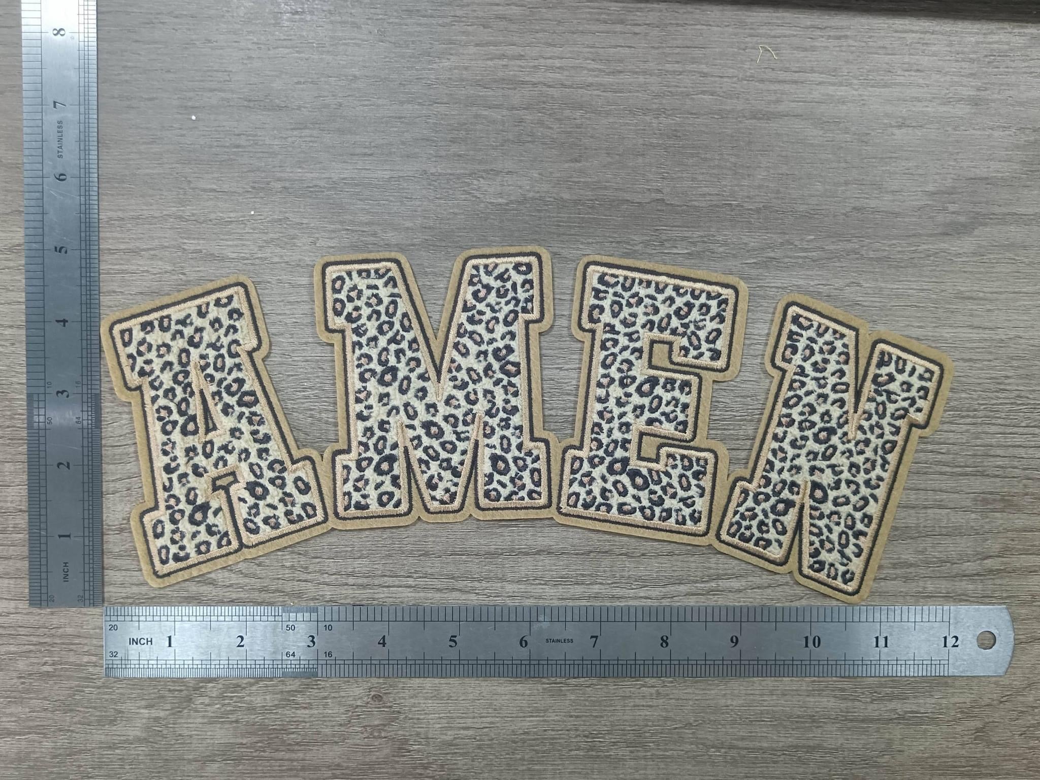 RTS Jan 8th - AMEN Leopard Chenille Patch – Grace & Co. Designs