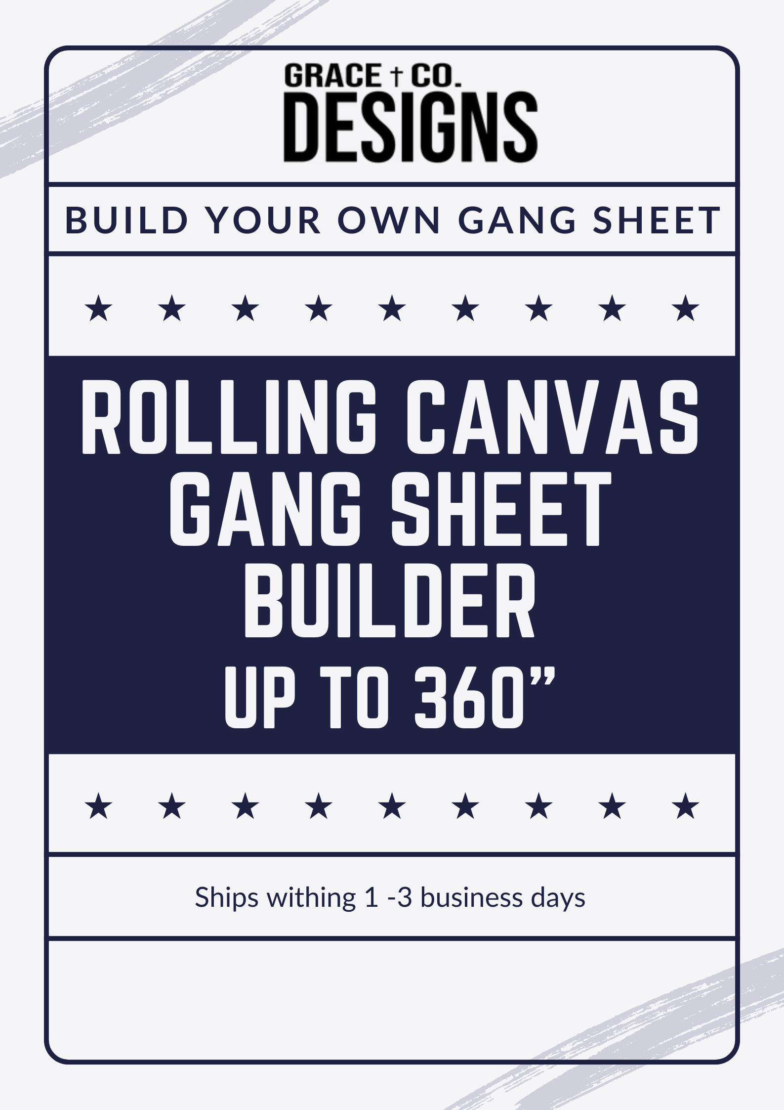 Rolling Canvas Gang Sheet – Grace & Co. Designs
