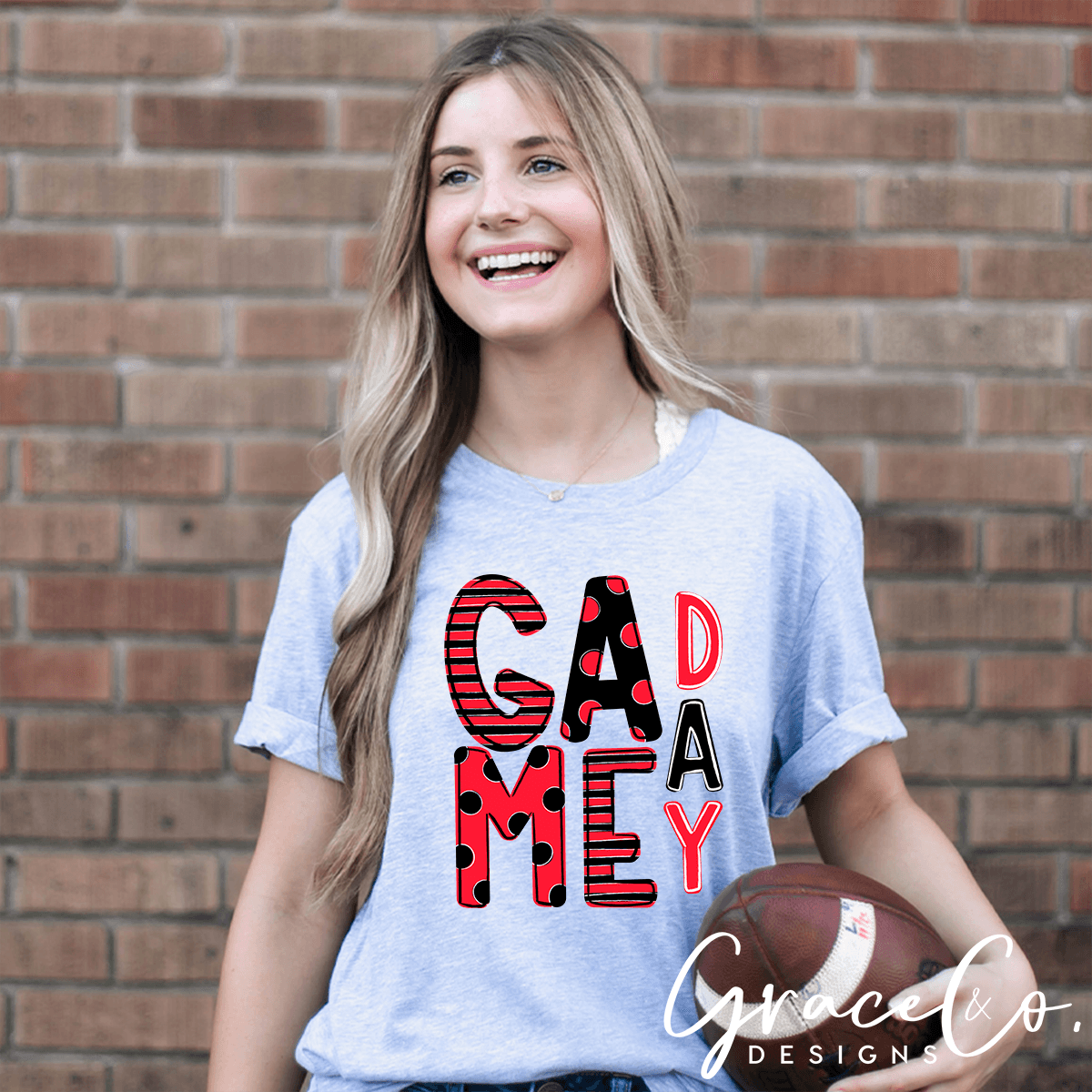 Game Day - Red/Black – Grace & Co. Designs