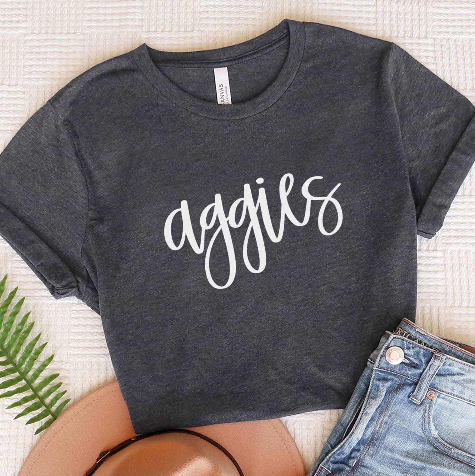 Hand lettered mascot - Aggies – Grace & Co. Designs