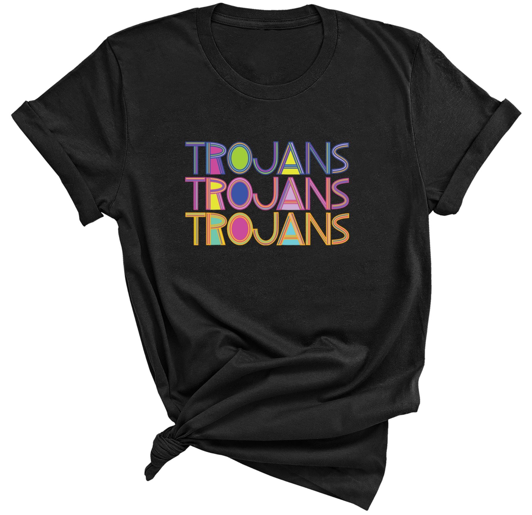 Trojans Neon Retro Mascot – Grace & Co. Designs
